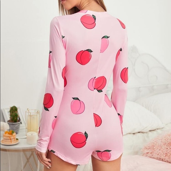 Intimates & Sleepwear | New Pink Peach Cami Pajama Romper | Poshmark